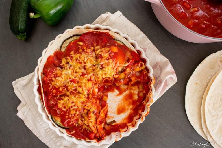 Groentelasagne met tortillavellen – Vickylicious