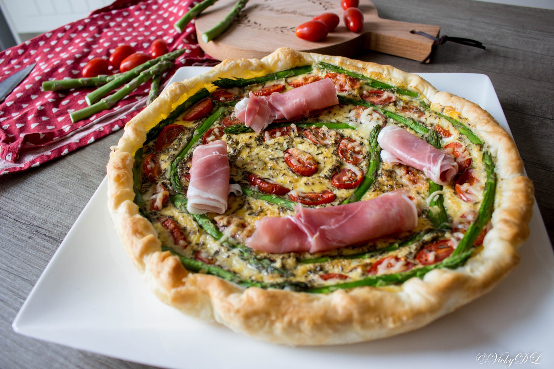 Quiche met groene asperges – Vickylicious