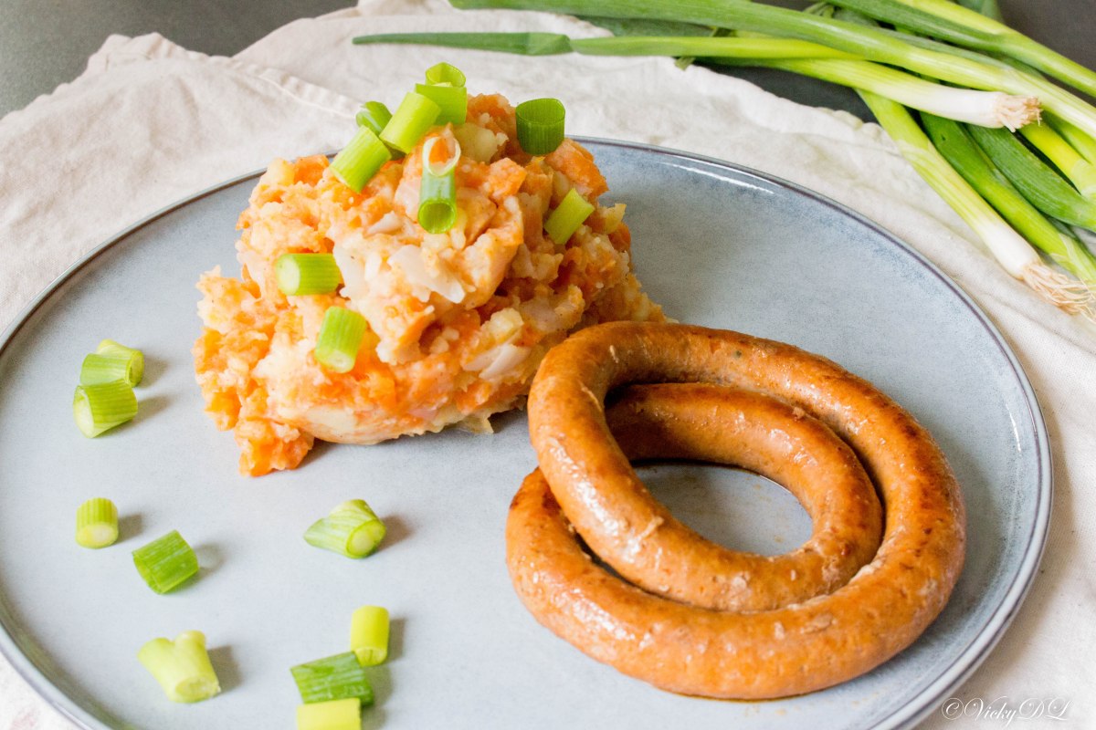 Wortelstomp met worst – Vickylicious