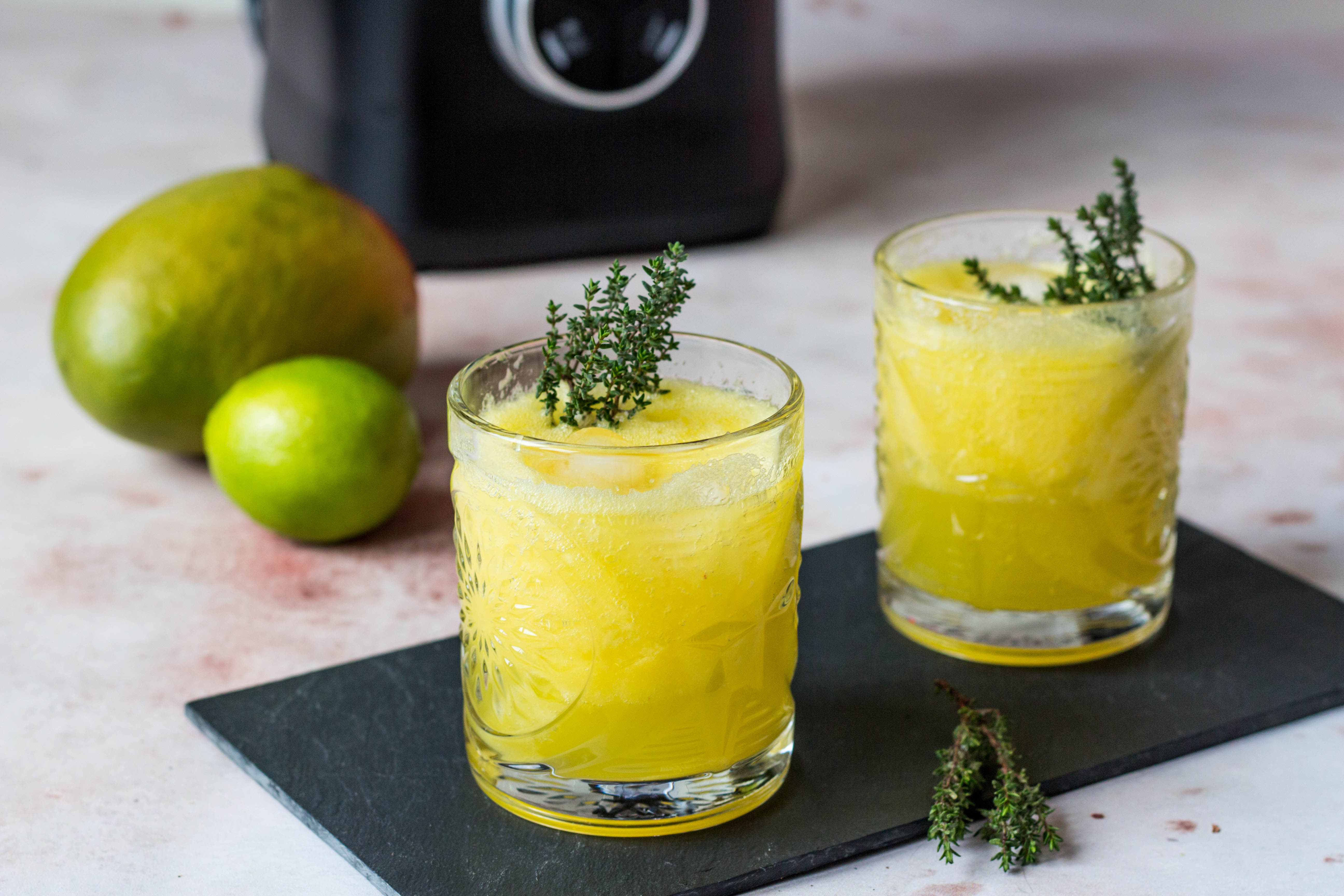 Mocktail van mango, limoen en tijm – Vickylicious