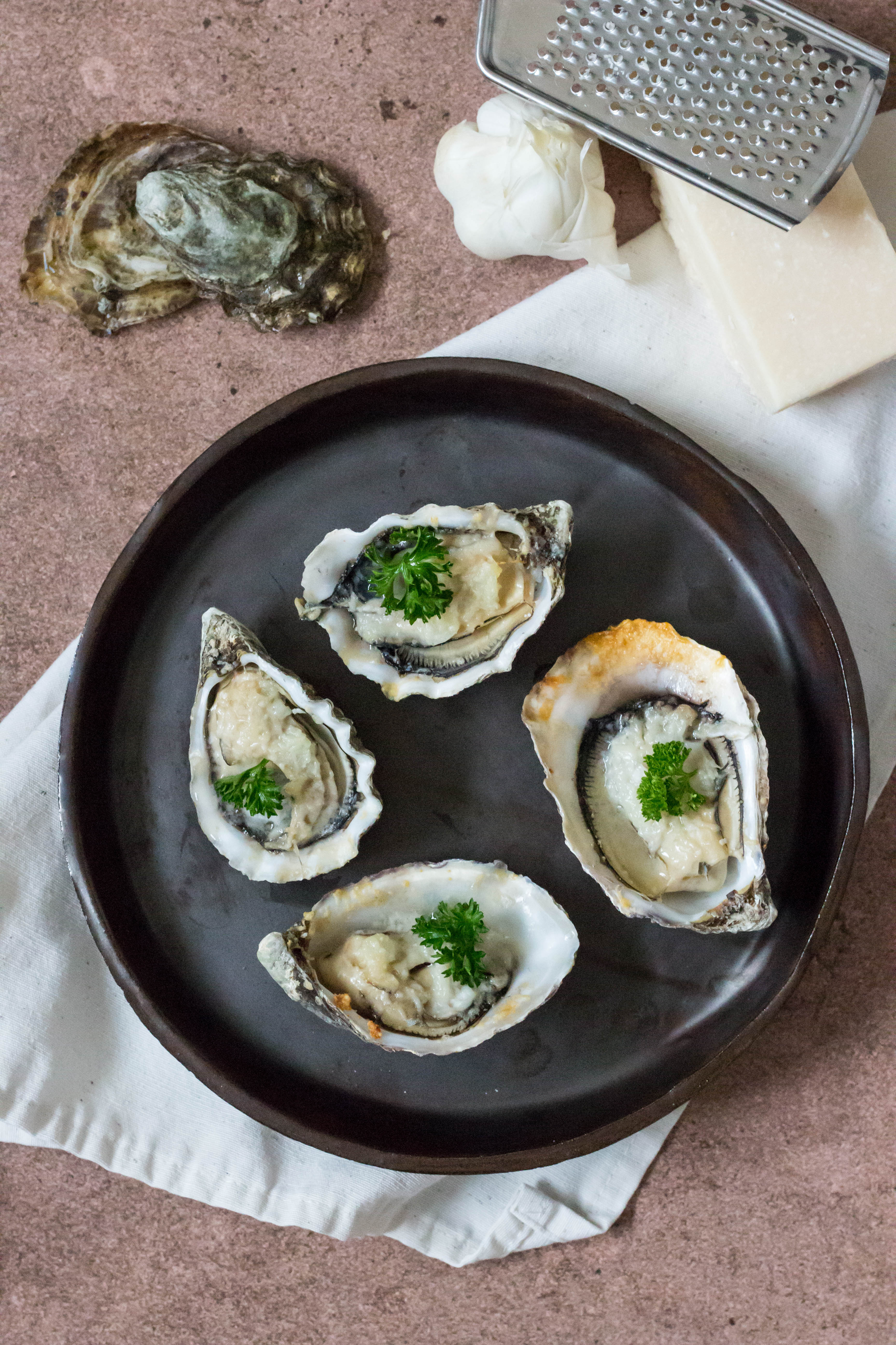 Gegratineerde oesters uit de oven – Vickylicious